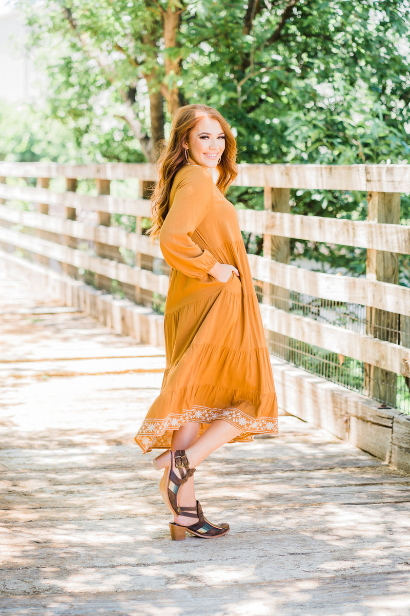 The Mustard Dress – Pecan Creek Outfitters